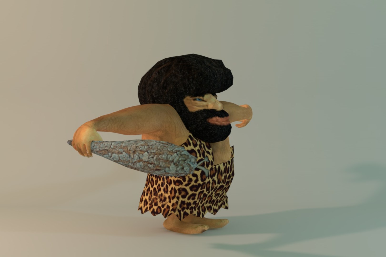 Free Caveman 3d Model