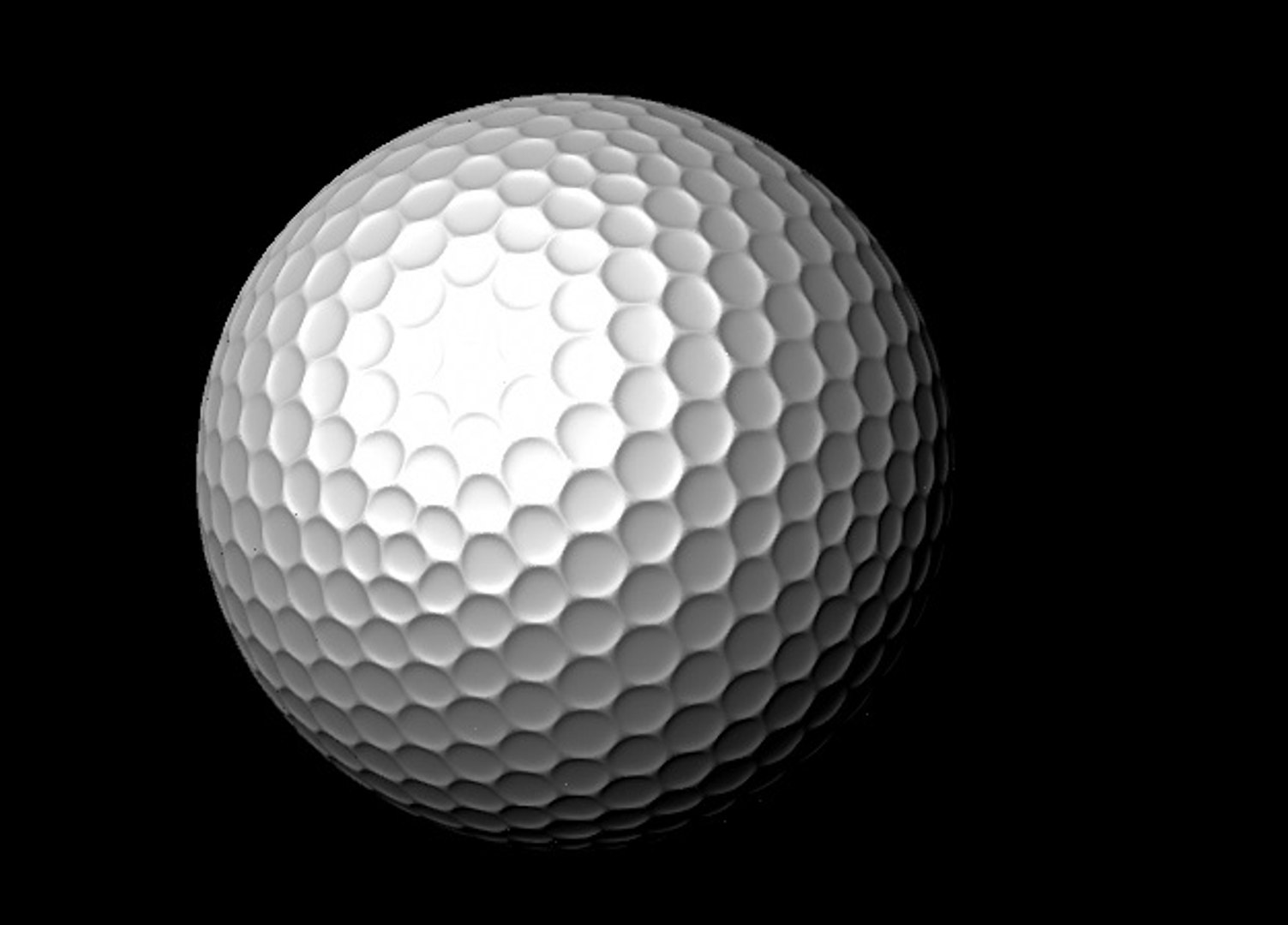 golf ball resolution 3d obj