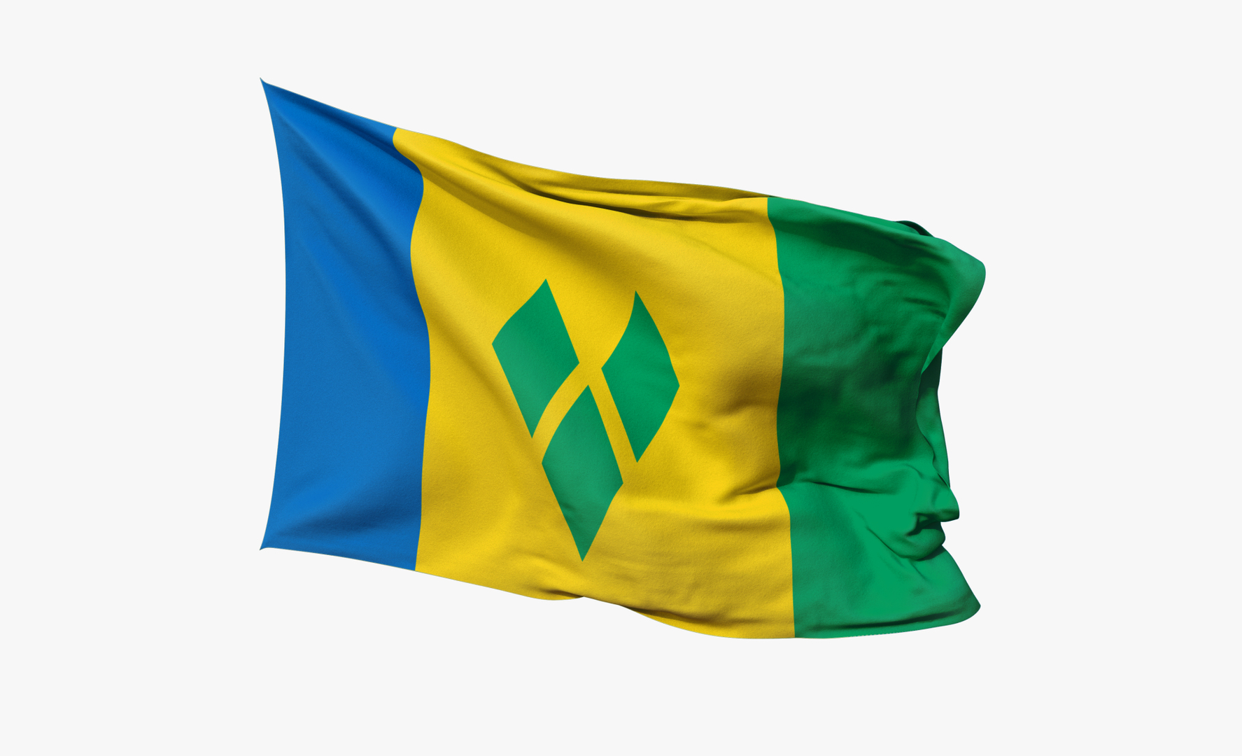 Realistic Animated Flag - Microtexture Rigged - Put Your Own Texture ...