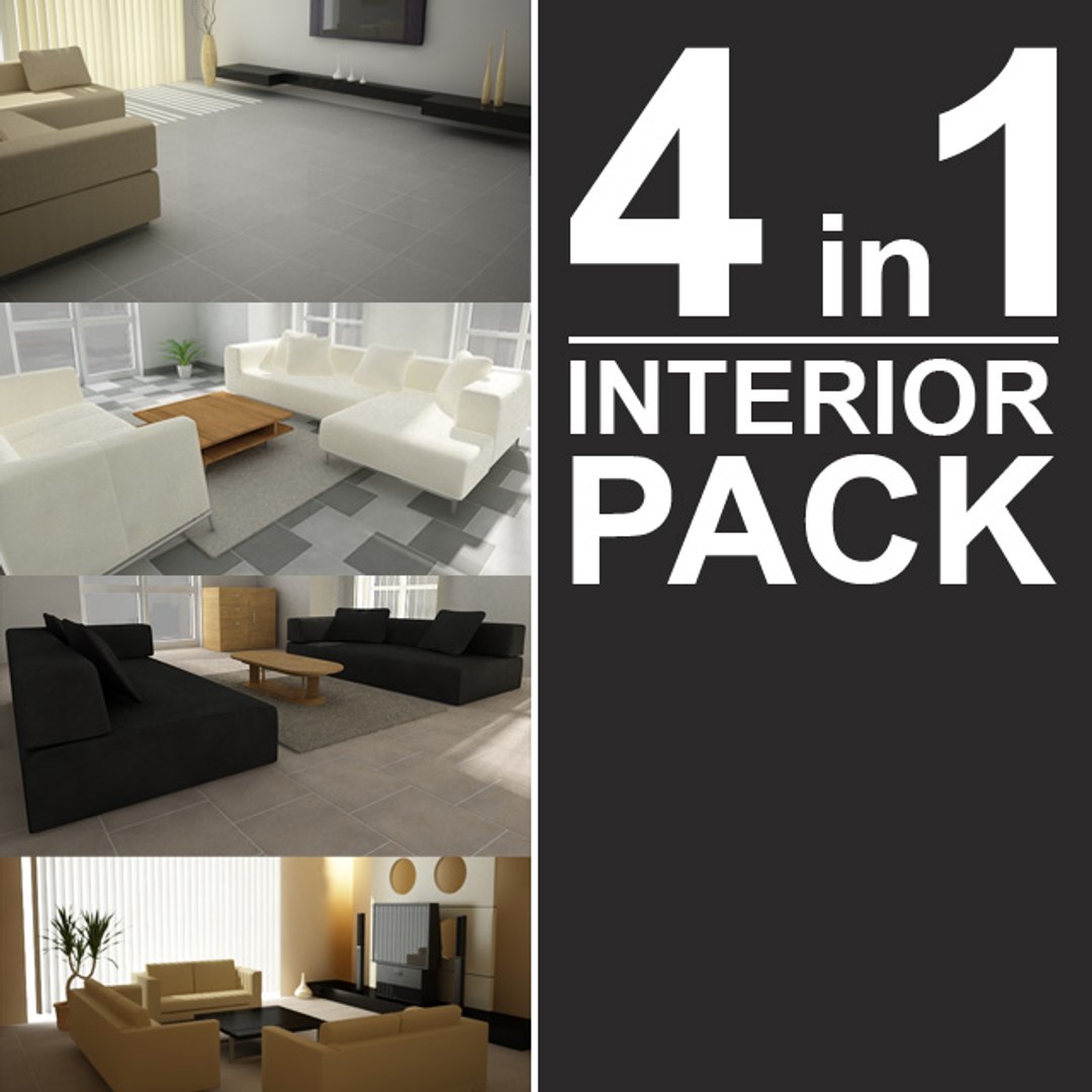 Interior Scenes Pack 3d Model
