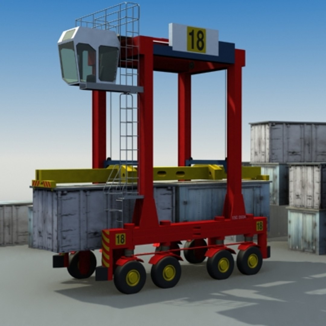 maya container ports industrial vehicles