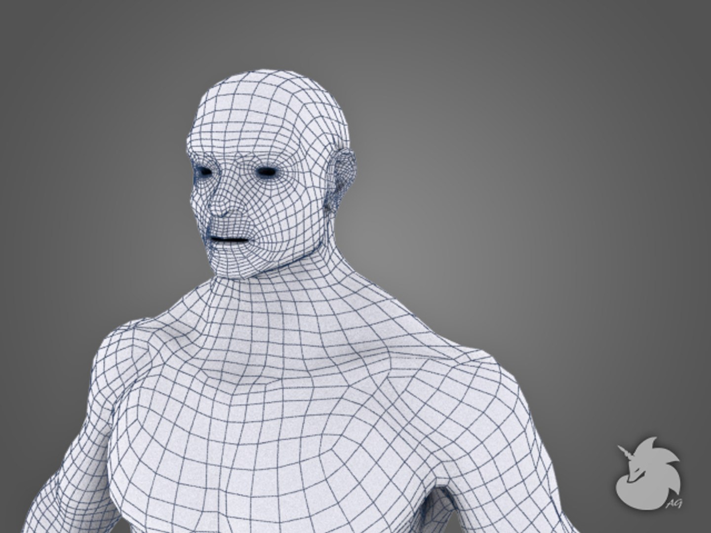 Sculpt Muscular Male Base Mesh 3d Obj