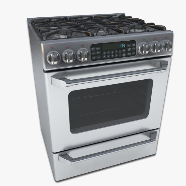 3d model gas range