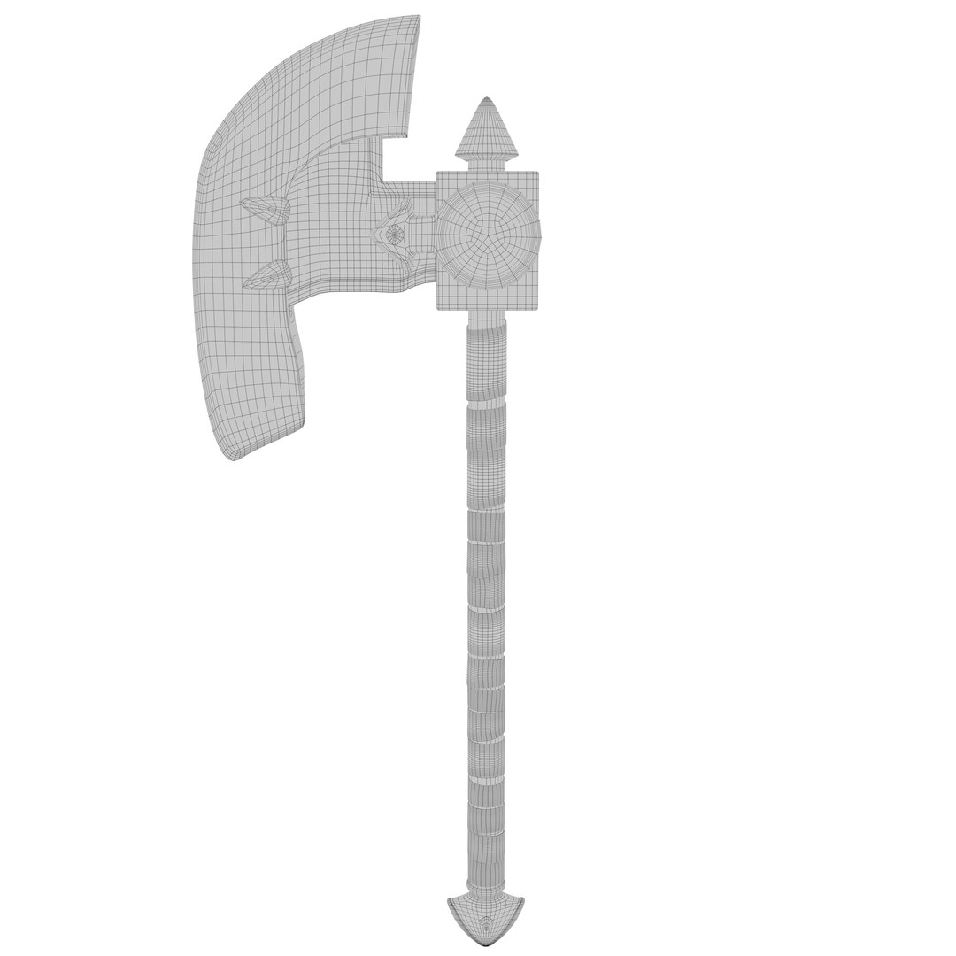 3D Axe Weapon Battleaxe Model - TurboSquid 1686208