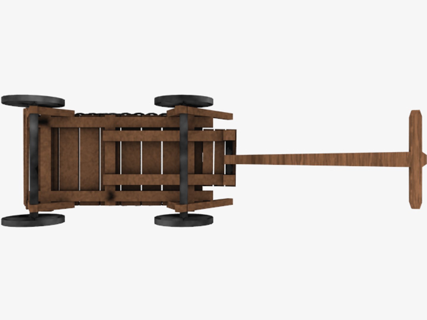 low-poly cart 3d 3ds