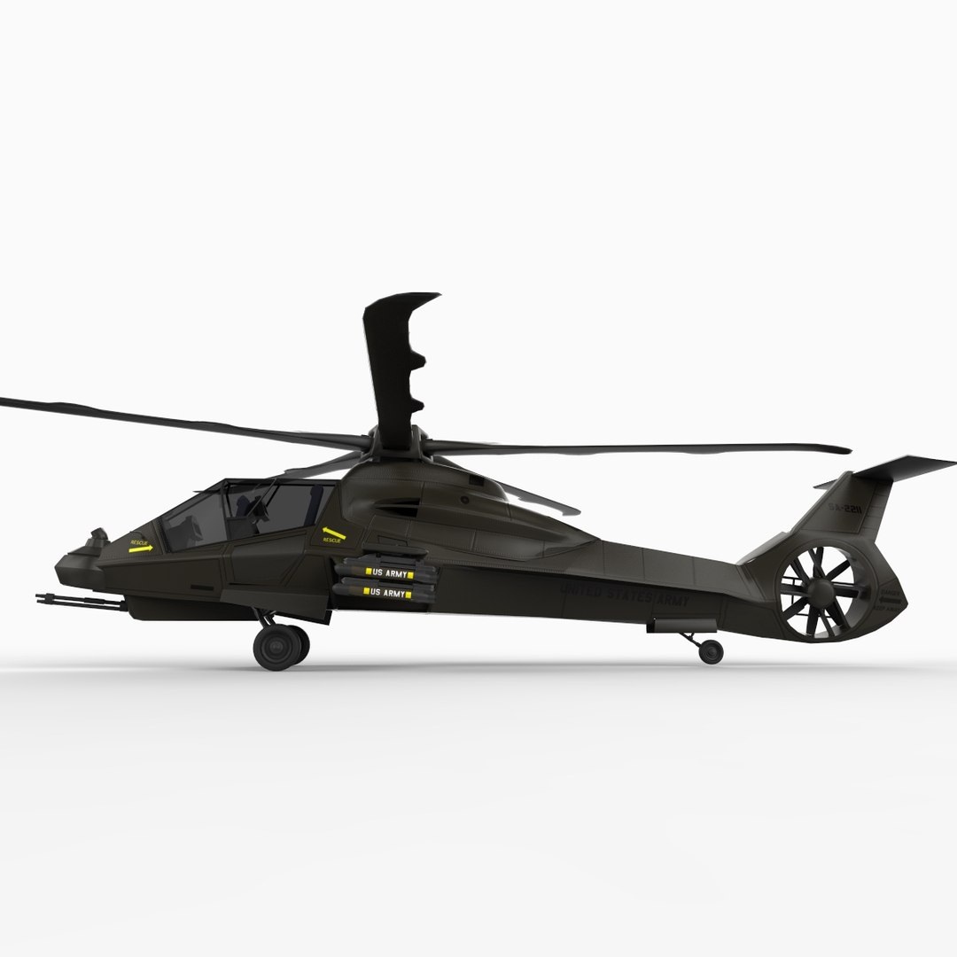 Rah-66 Attack Helicopter Comanche 3d Model