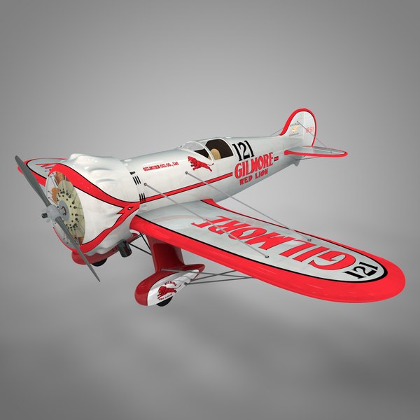 Wedell-williams gilmore red lion 3D - TurboSquid 1423955