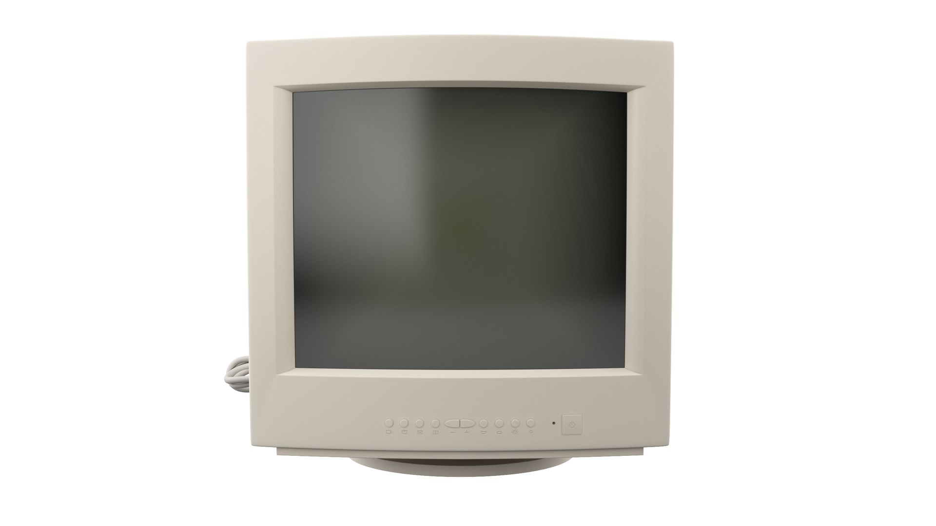 Retro Monitor 3D Model - TurboSquid 1859273