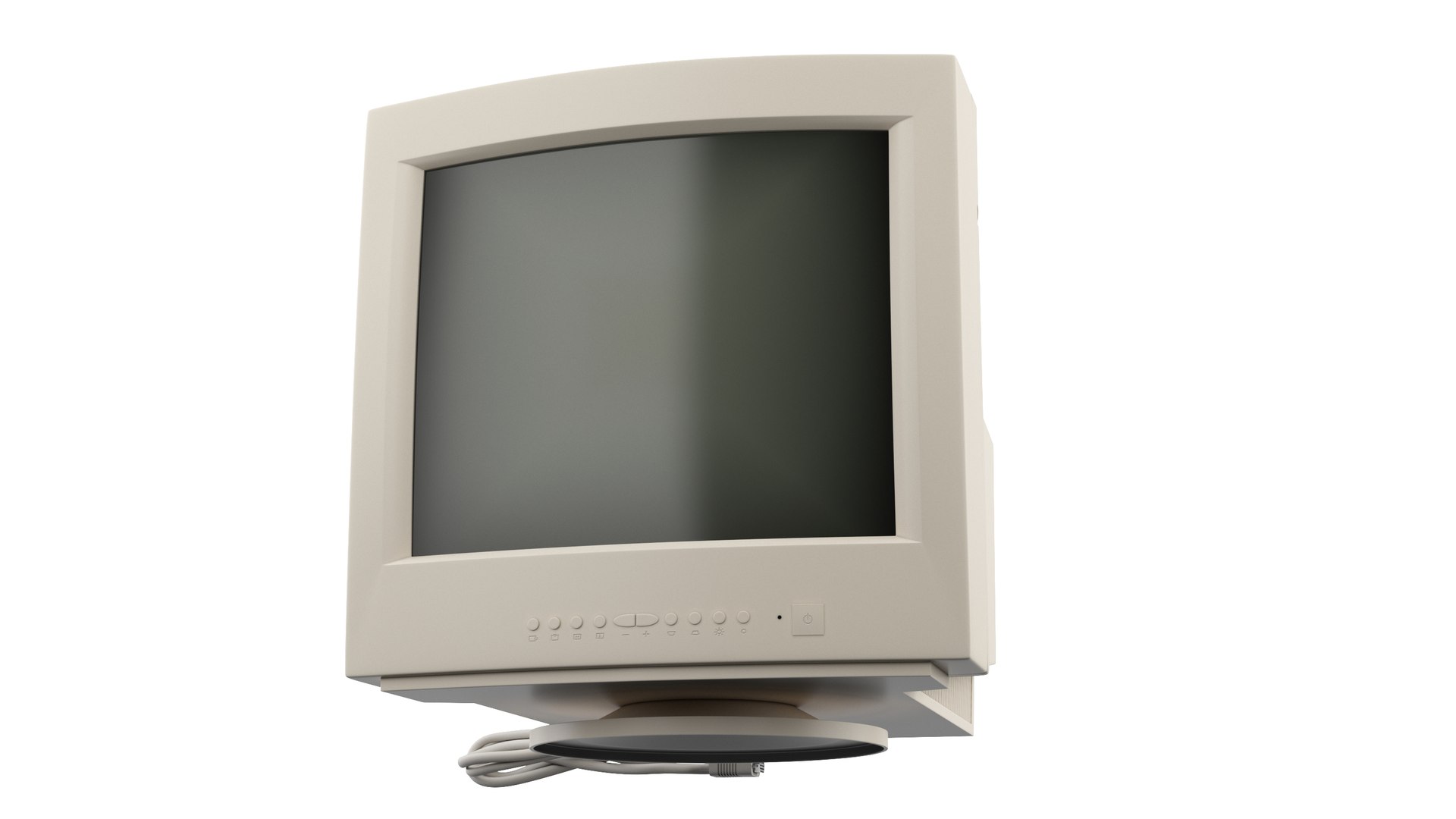 Retro Monitor 3D Model - TurboSquid 1859273