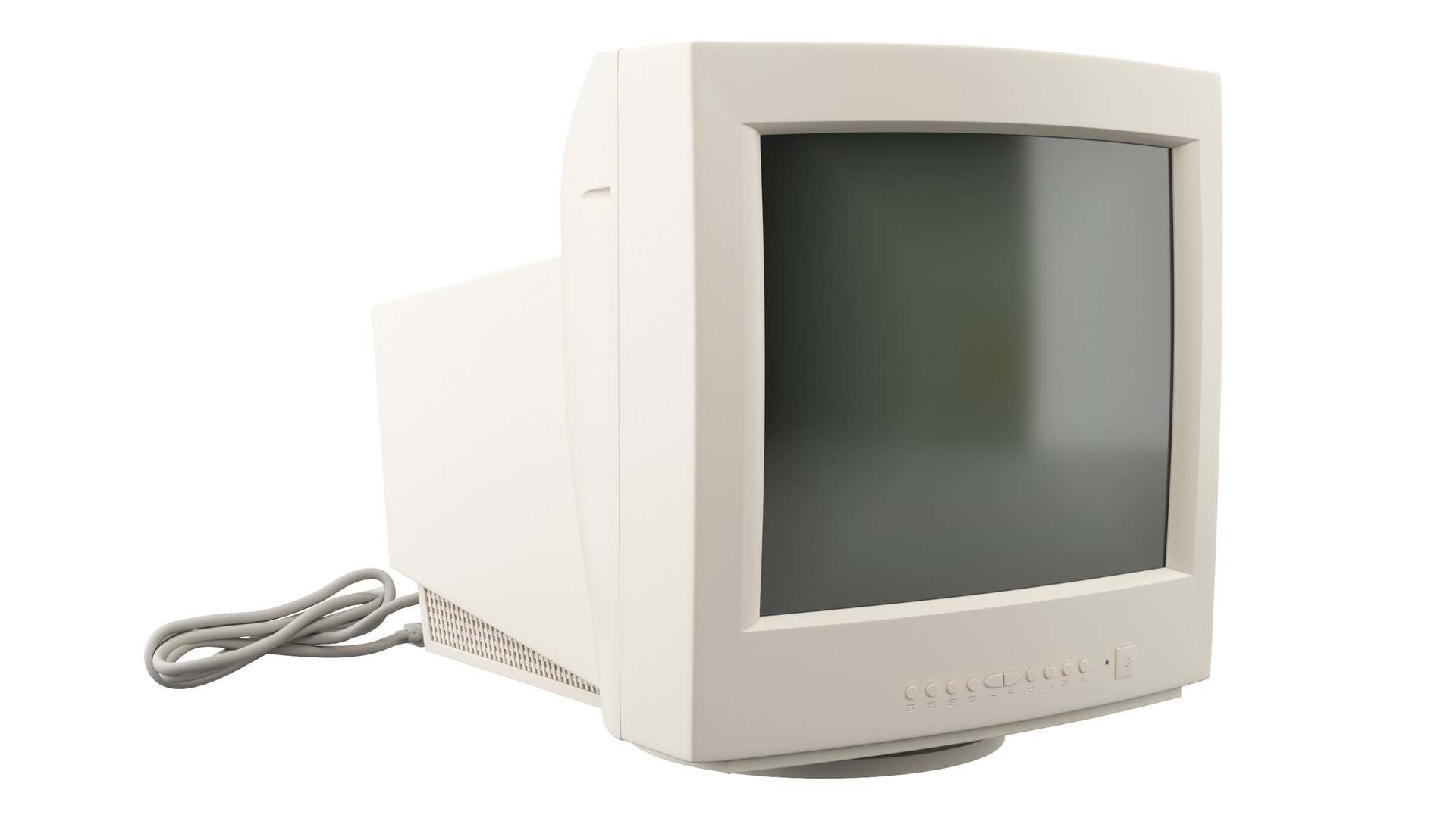 Retro Monitor 3D Model - TurboSquid 1859273