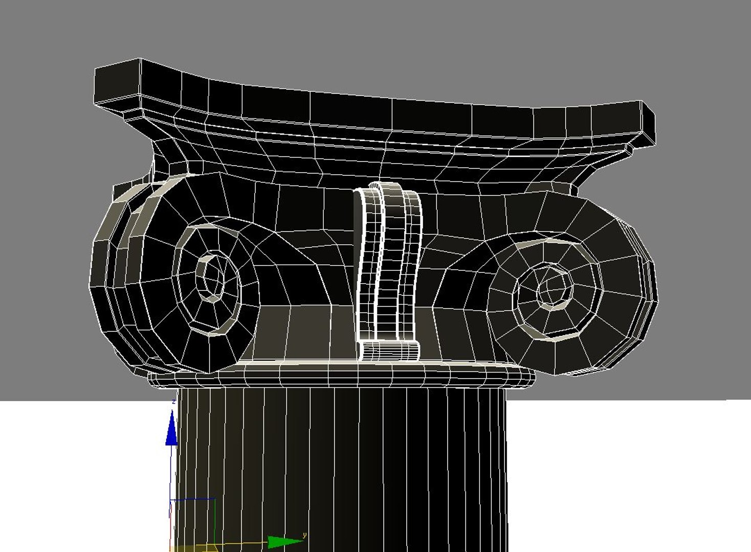 3d Model Of Architectural Capitel