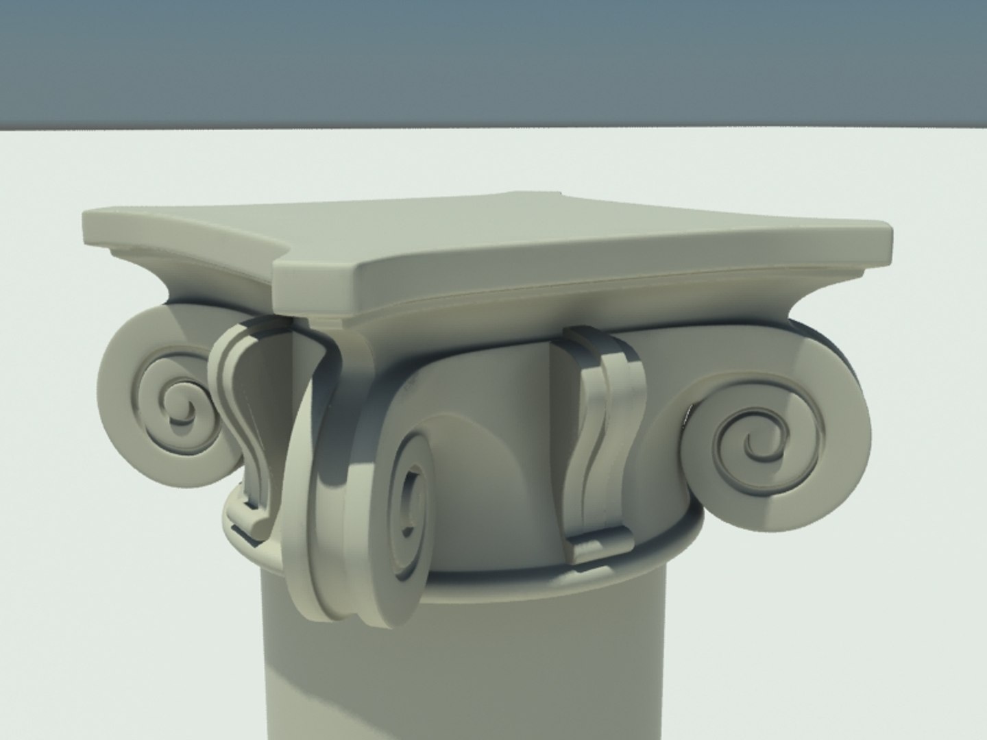 3d Model Of Architectural Capitel
