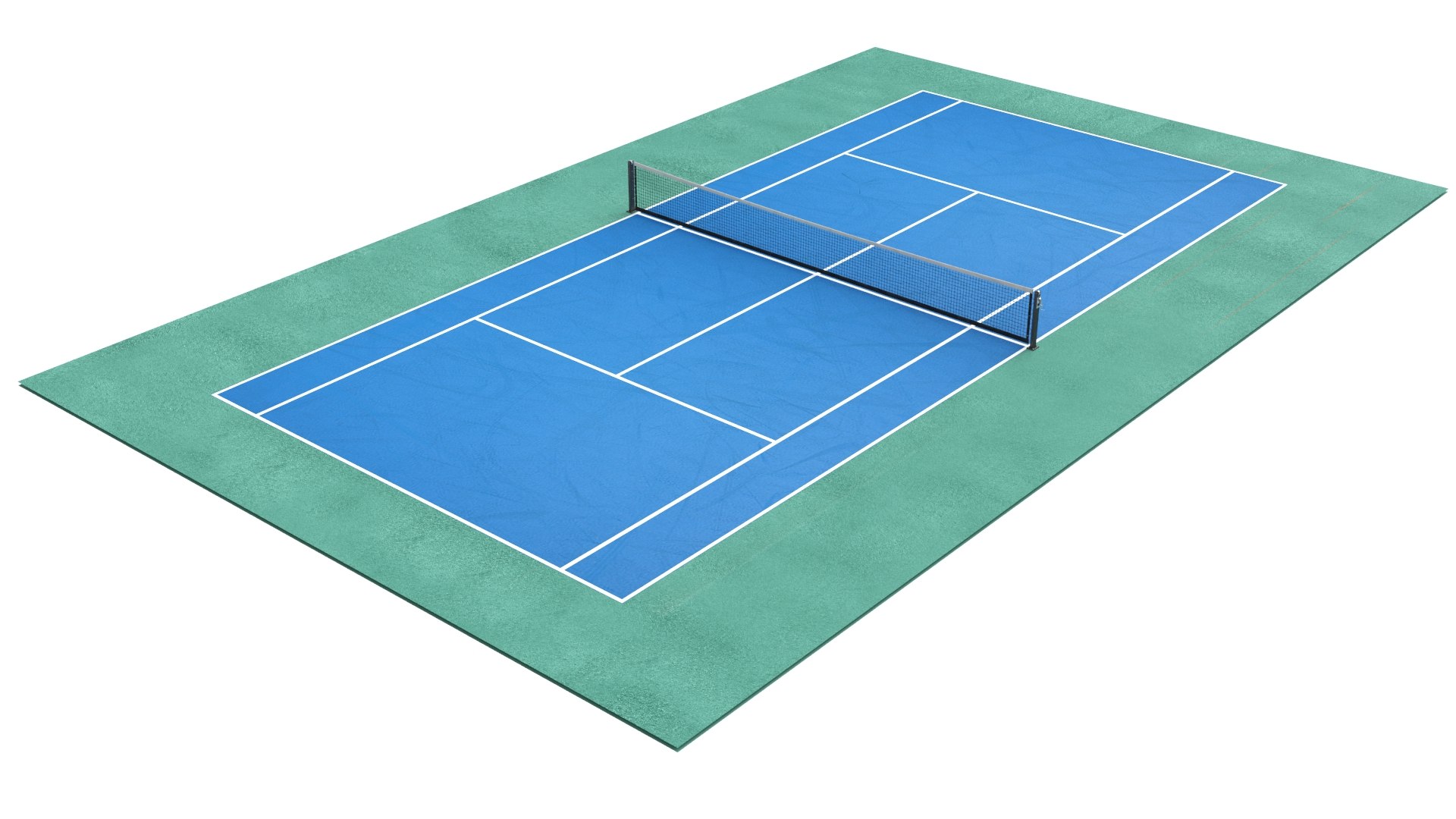 3D Model Real Tennis Pitch - TurboSquid 1474962