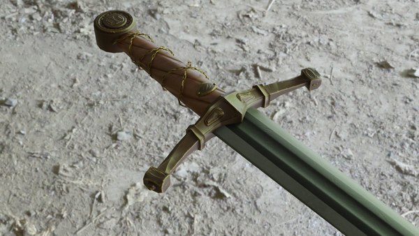 modelo 3d Longsword Medieval Type XVIa - Modelo Low Poly - TurboSquid ...