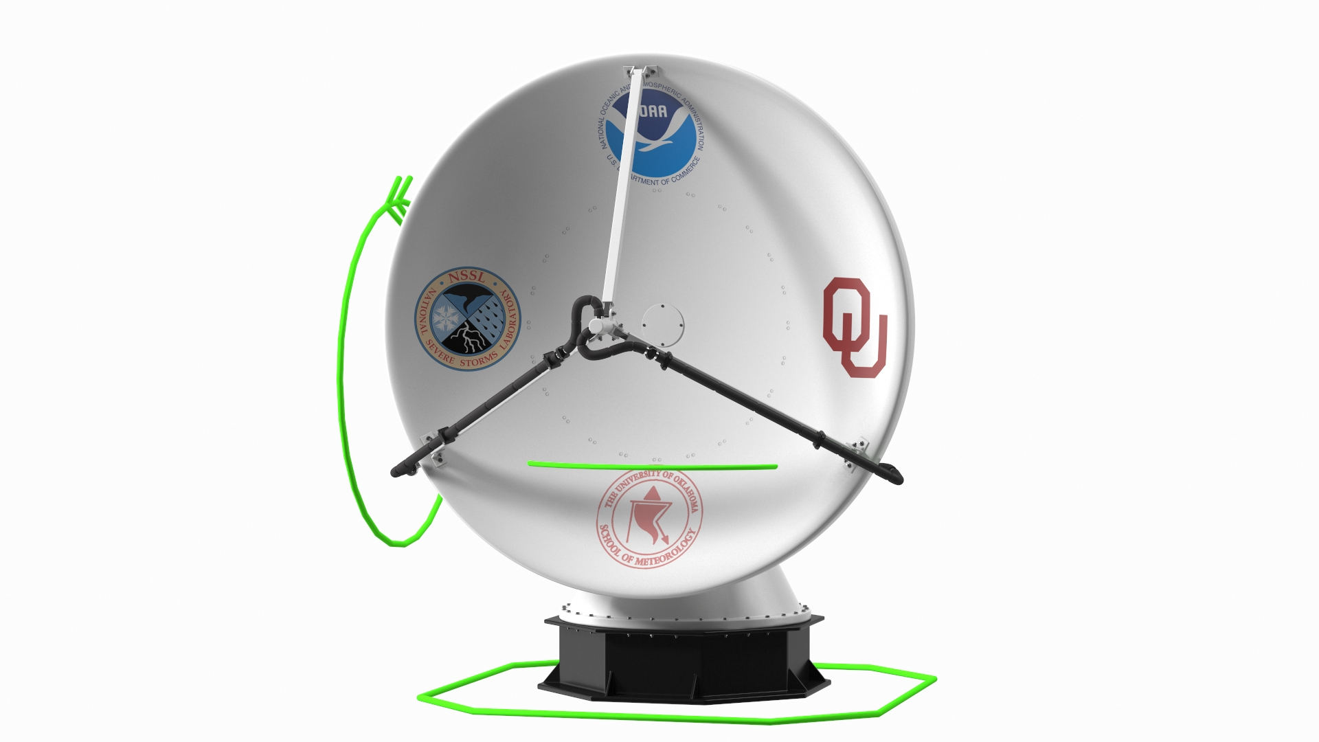 NOAA NOXP Mobile X Band Mobile Radar Rigged 3D model - TurboSquid 1875674