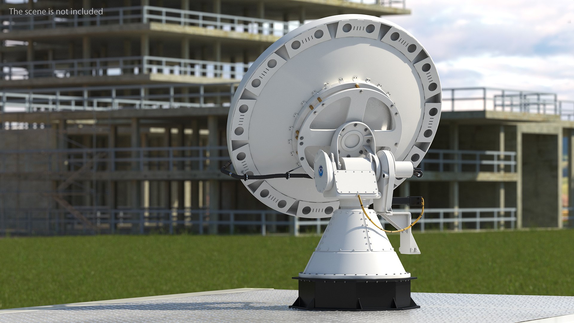 NOAA NOXP Mobile X Band Mobile Radar Rigged 3D Model - TurboSquid 1875674
