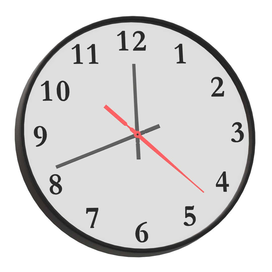 3D Model Wall Clock - TurboSquid 2341234