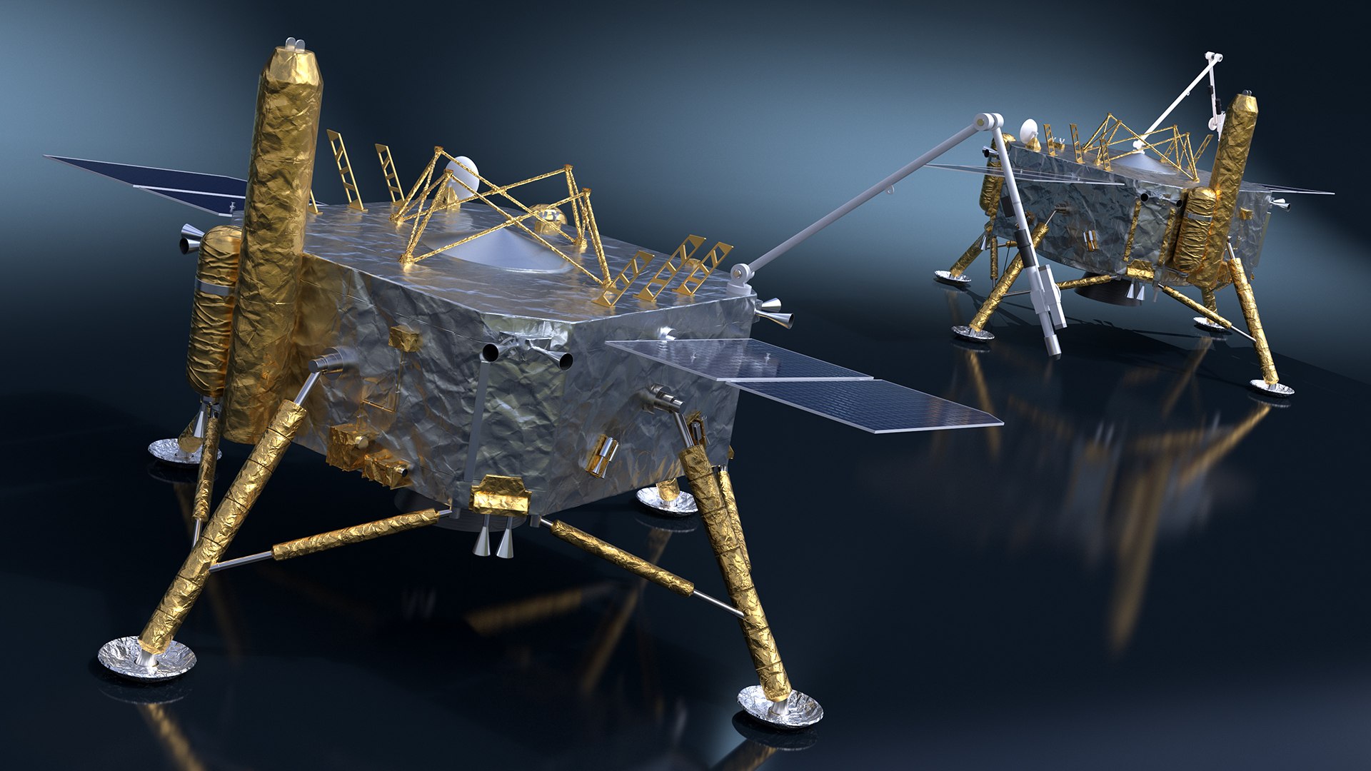 3D Change-5 Lunar Satellite Landing Part - TurboSquid 2307309