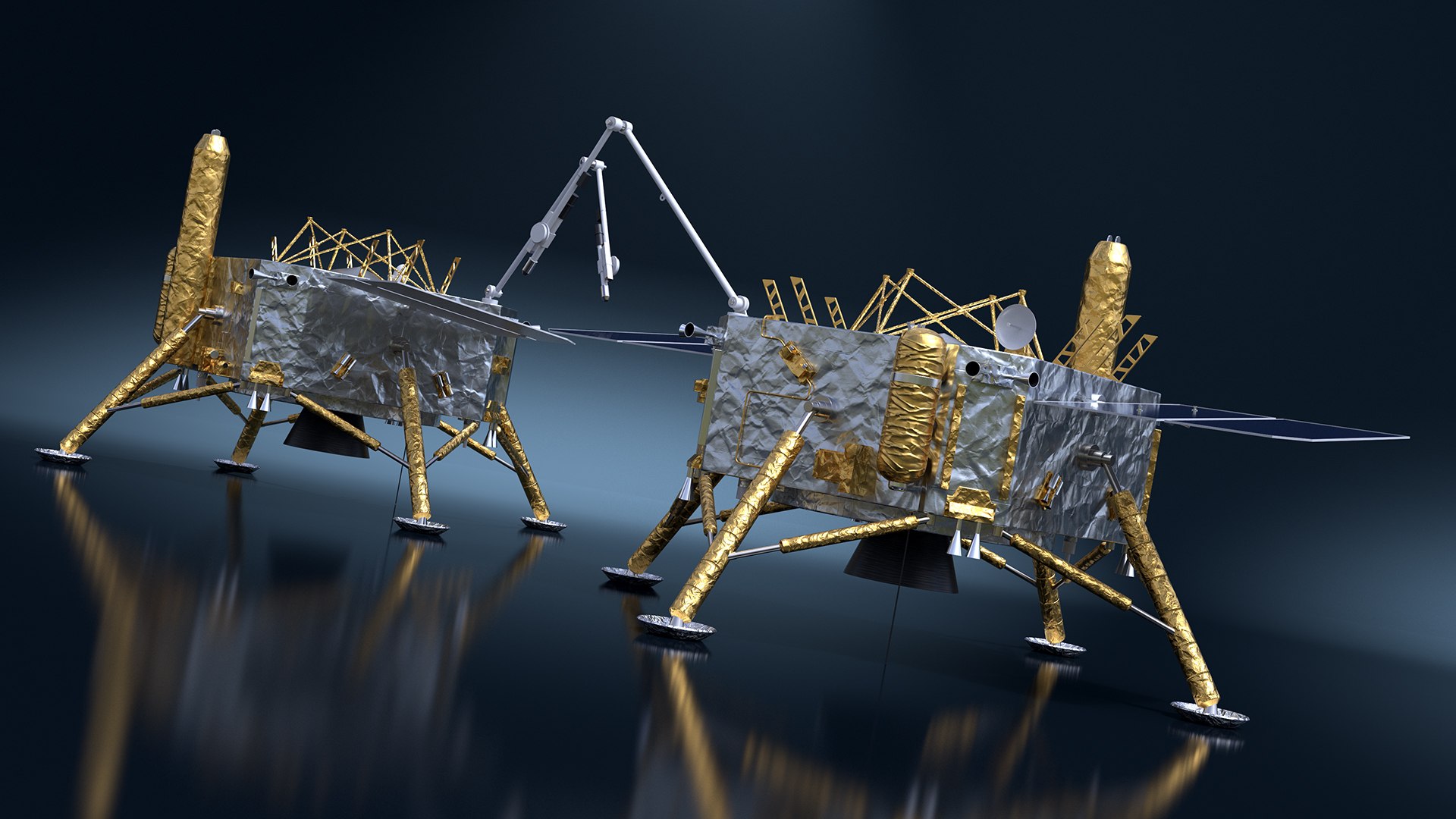 3D Change-5 Lunar Satellite Landing Part - TurboSquid 2307309