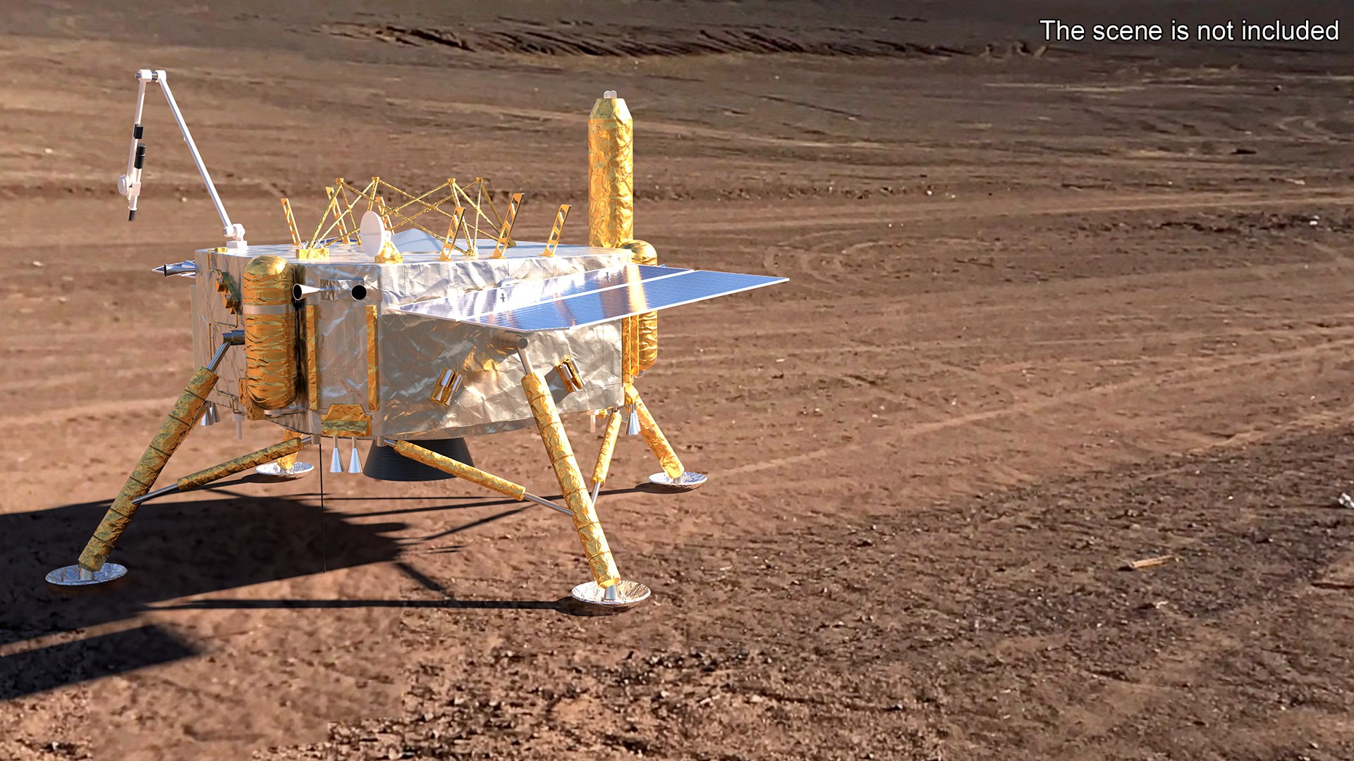 3D Change-5 Lunar Satellite Landing Part - TurboSquid 2307309