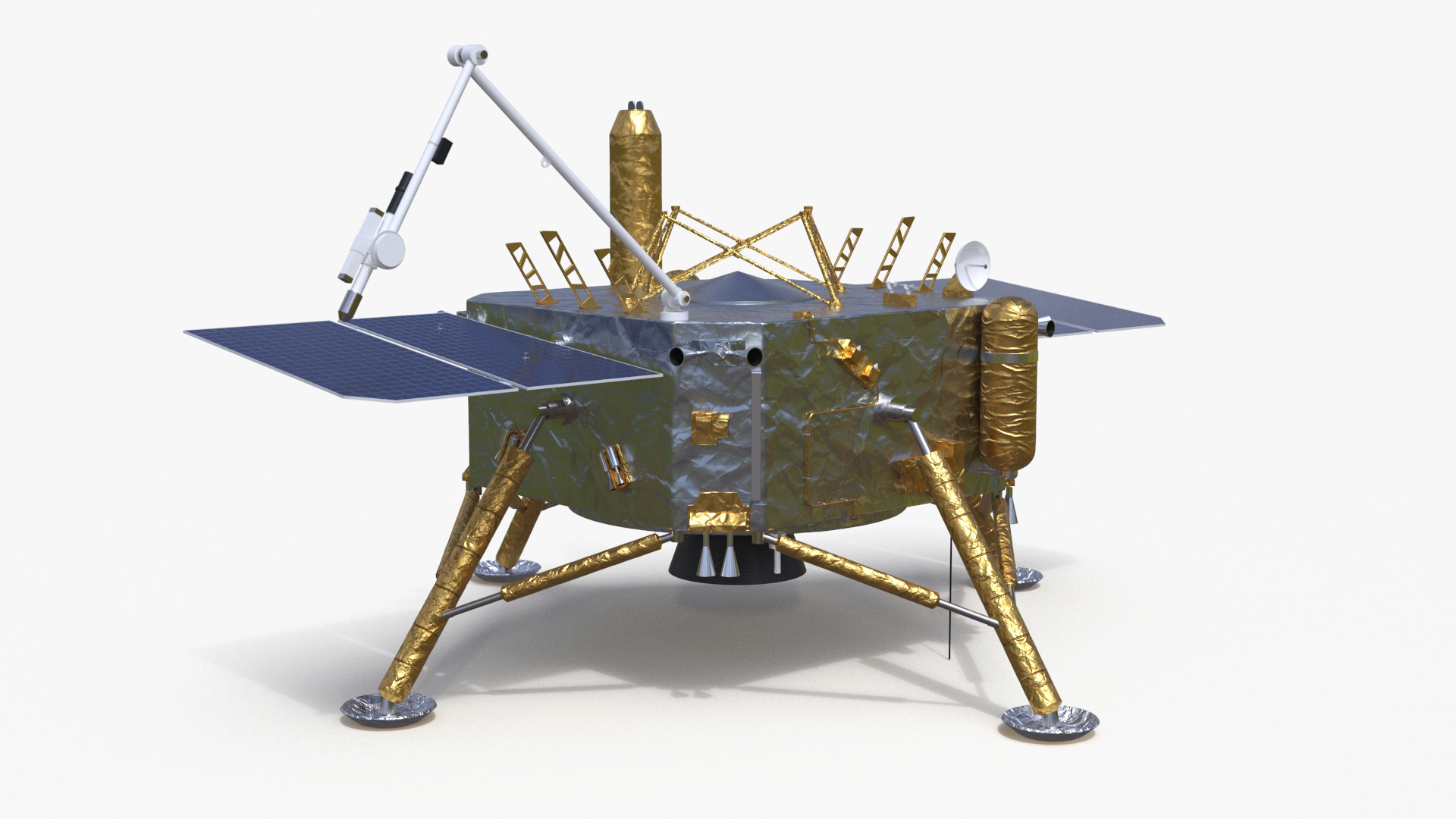 3D Change-5 Lunar Satellite Landing Part - TurboSquid 2307309