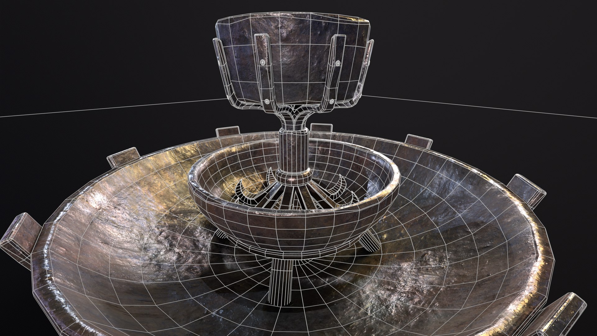 3D Dungeon Fire Pit Model - TurboSquid 2174925