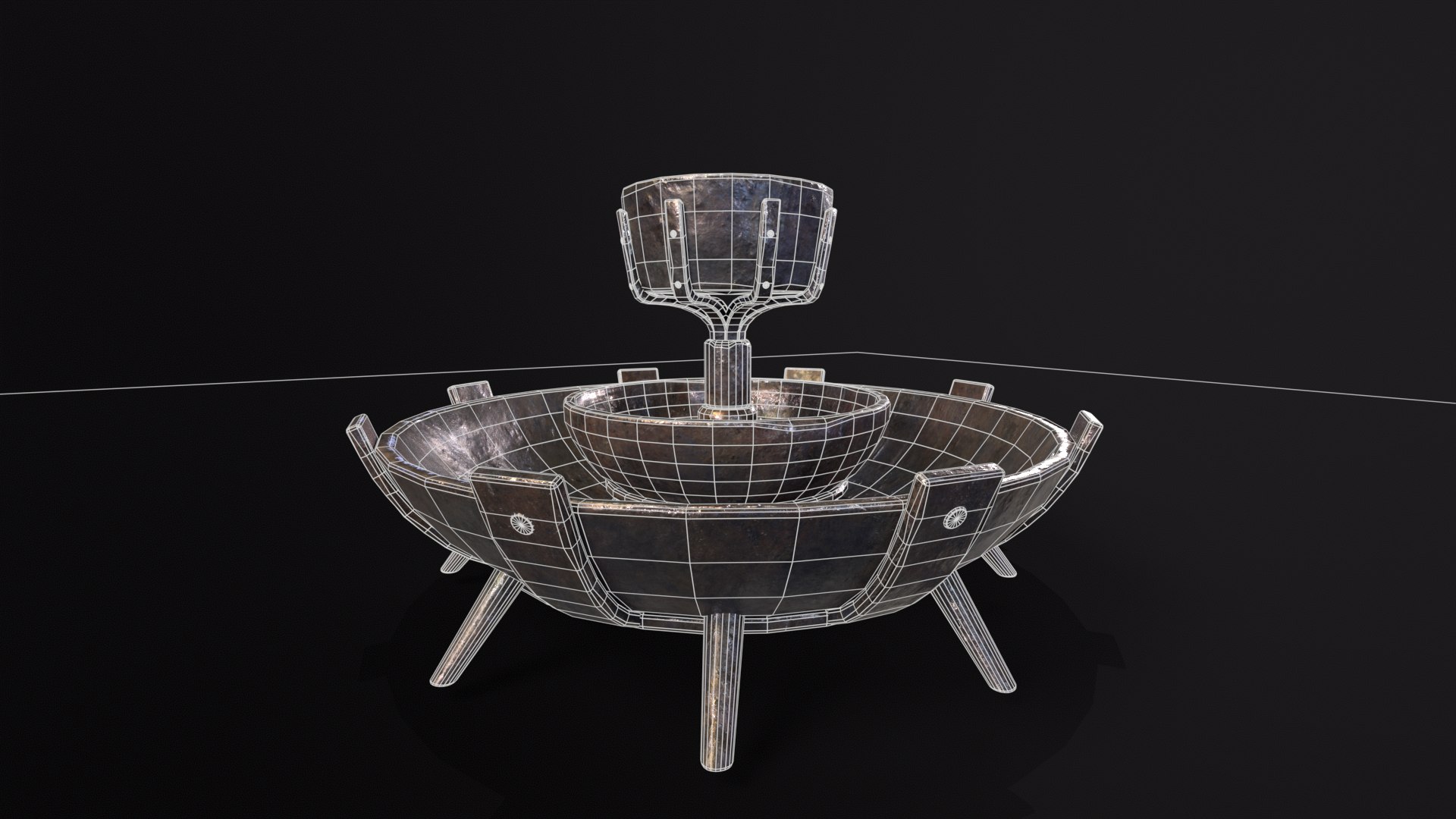 3D Dungeon Fire Pit model - TurboSquid 2174925