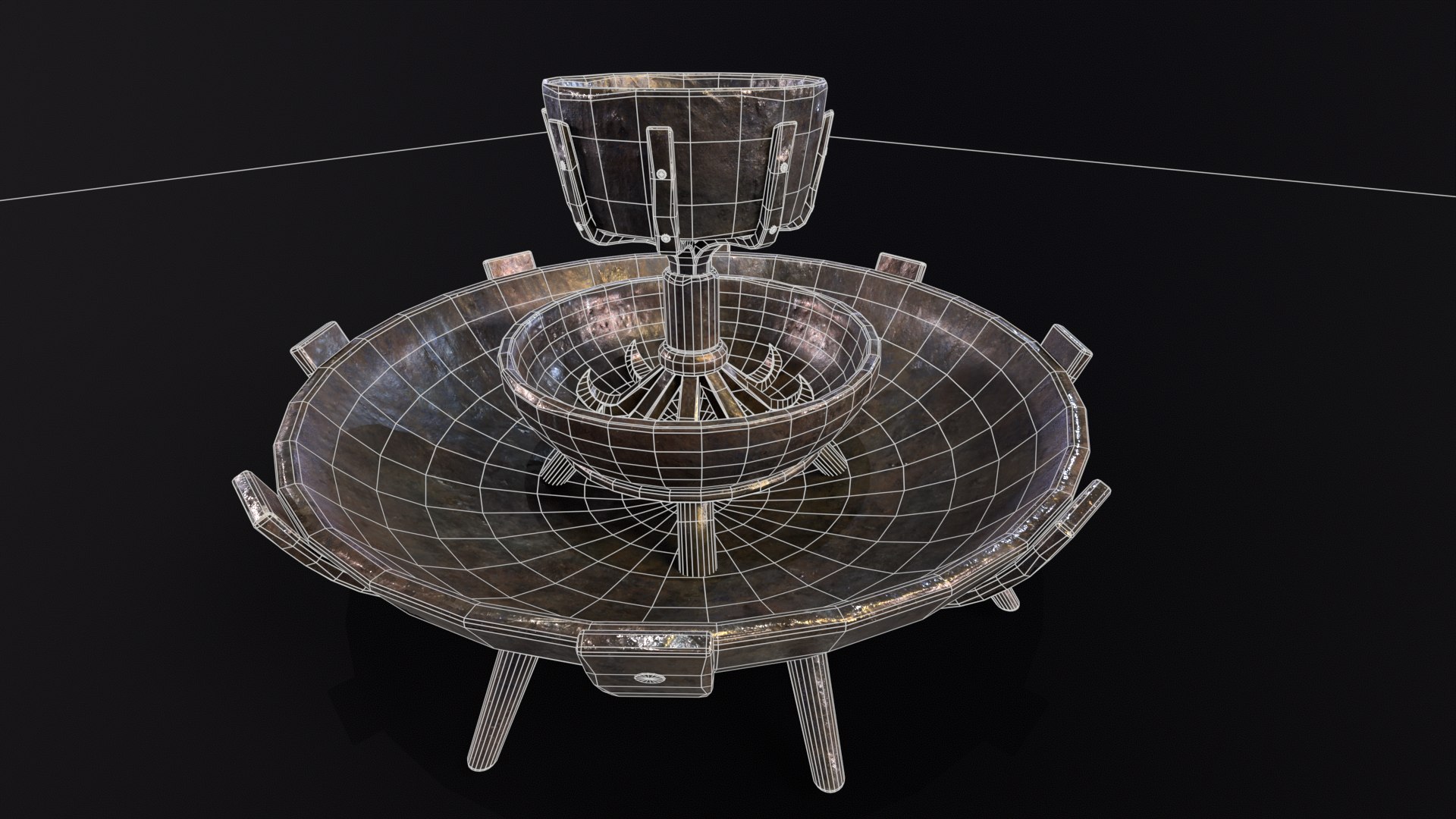 3D Dungeon Fire Pit Model - TurboSquid 2174925