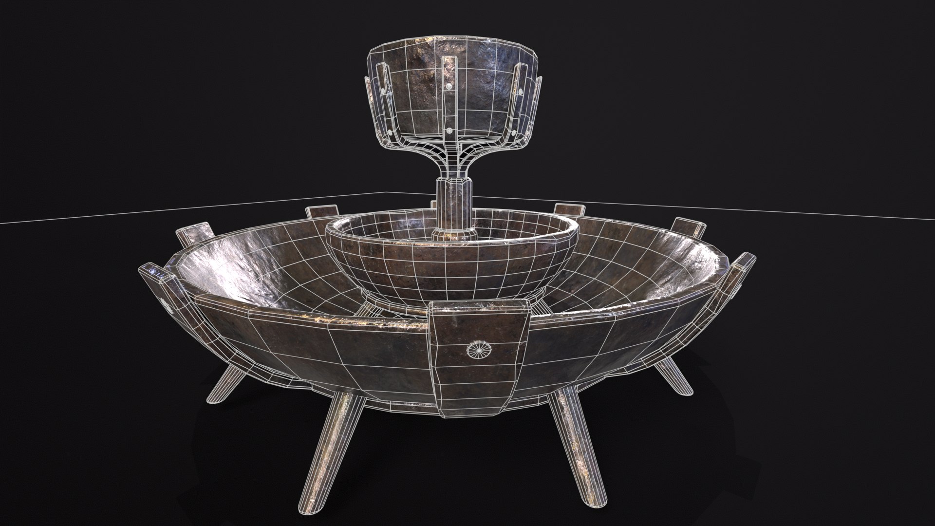 3D Dungeon Fire Pit Model - TurboSquid 2174925