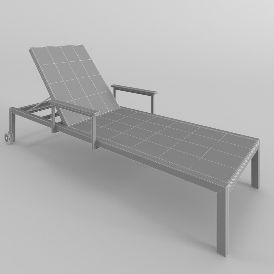 Java sun lounger tidelli 3D model - TurboSquid 1199407