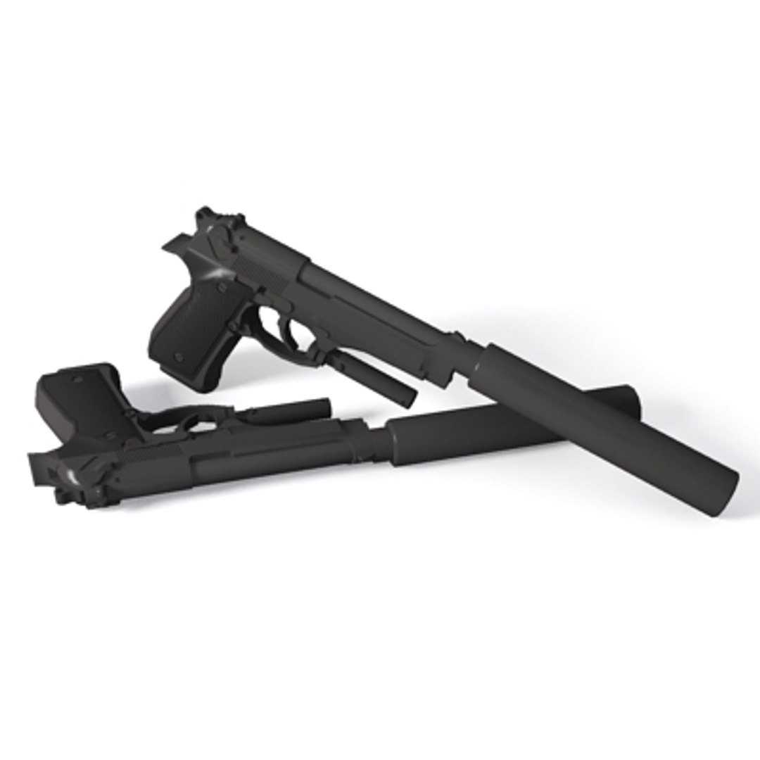 3d m9 pistol model