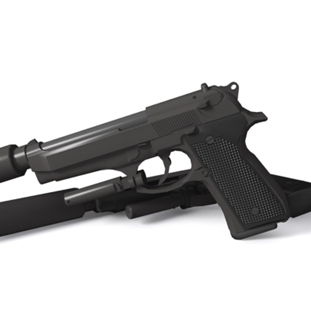 3d m9 pistol model