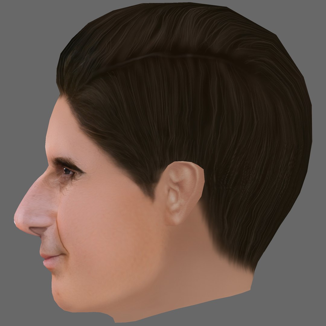 3D David Copperfield Head - Low Poly Head For Game - TurboSquid 2230824