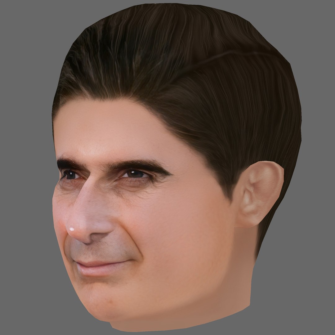 3D David Copperfield Head - Low Poly Head For Game - TurboSquid 2230824