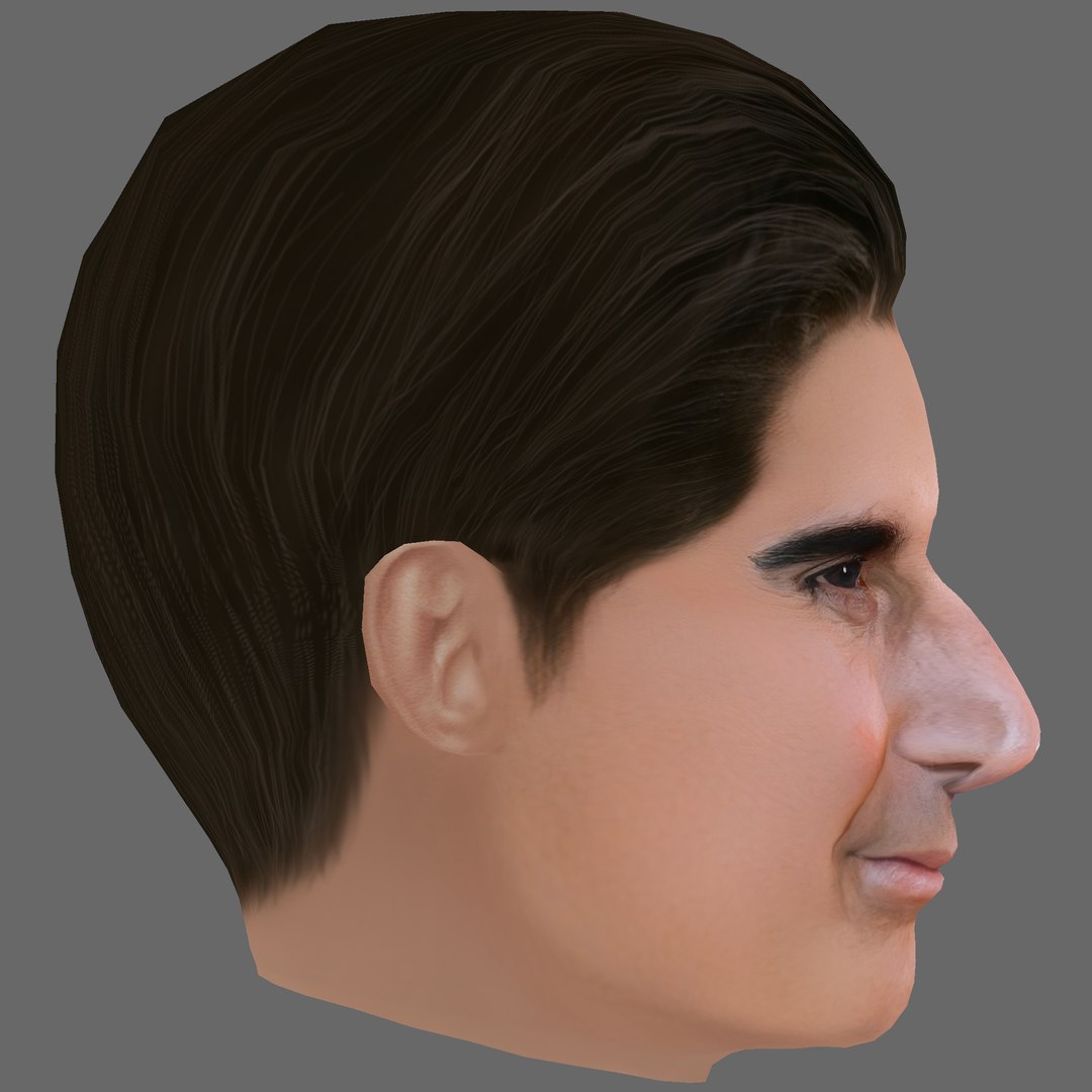 3D David Copperfield Head - Low Poly Head For Game - TurboSquid 2230824