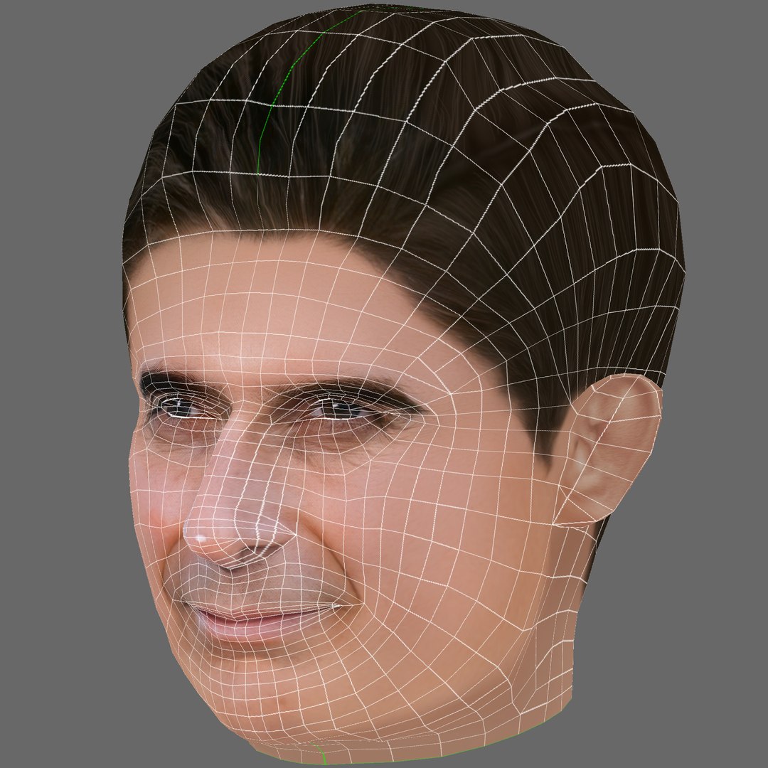 3D David Copperfield Head - Low Poly Head For Game - TurboSquid 2230824