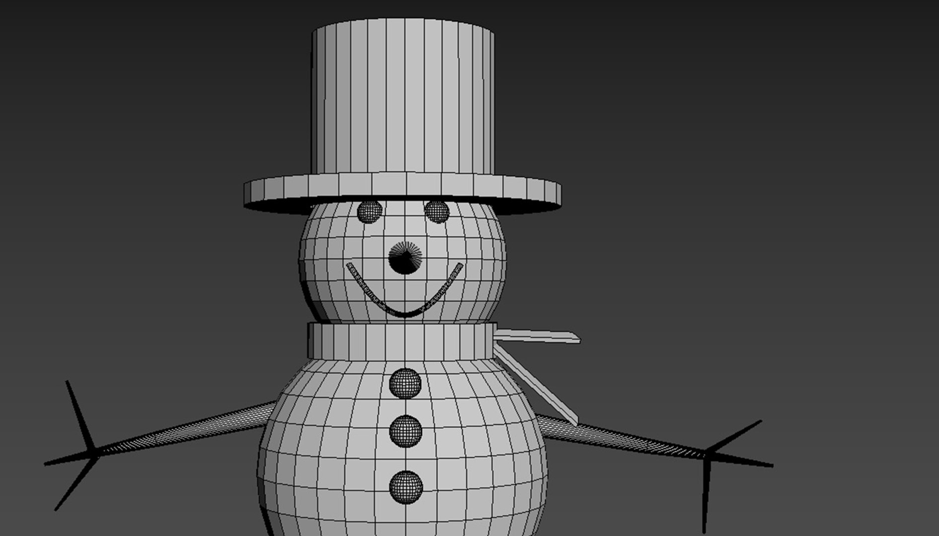 Cartoon Snowman Snow Model - TurboSquid 1495515
