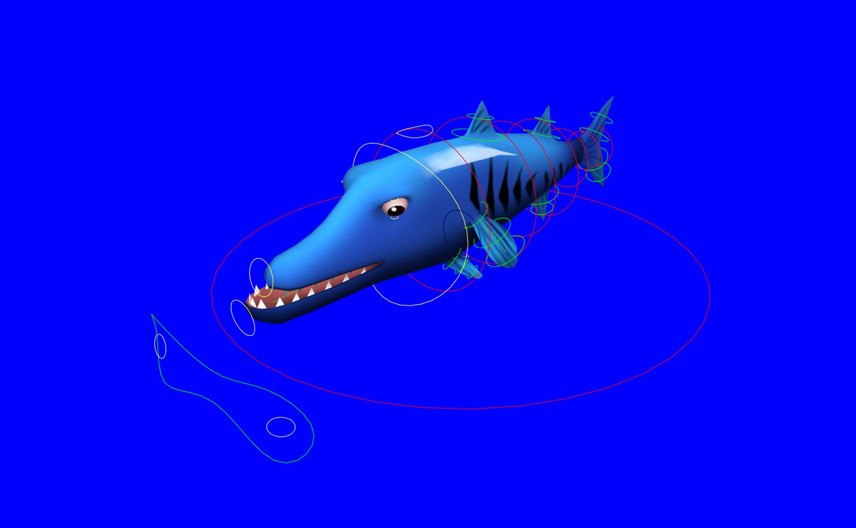 3D Giant Barracuda Fish Toon - TurboSquid 1586160