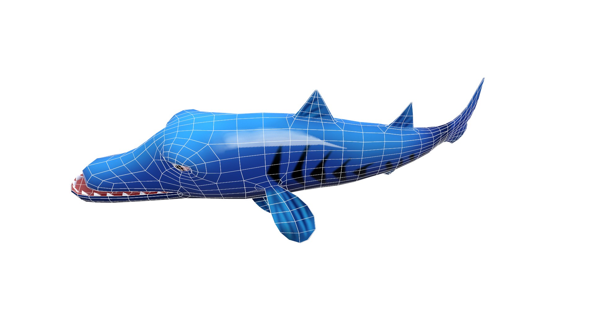 3D Giant Barracuda Fish Toon - TurboSquid 1586160