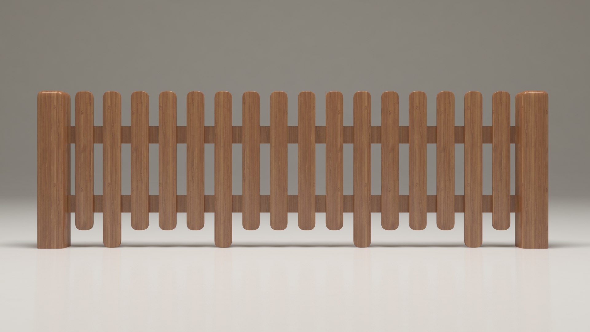 3D Garden Fence - TurboSquid 1521820