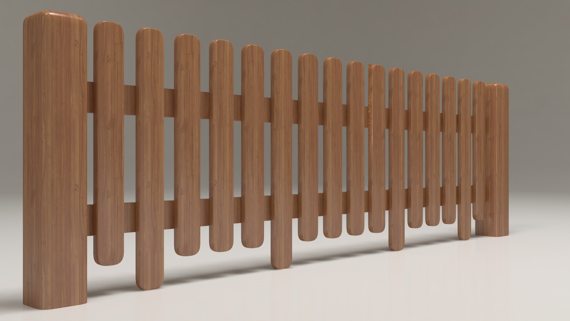 3D Garden Fence - TurboSquid 1521820