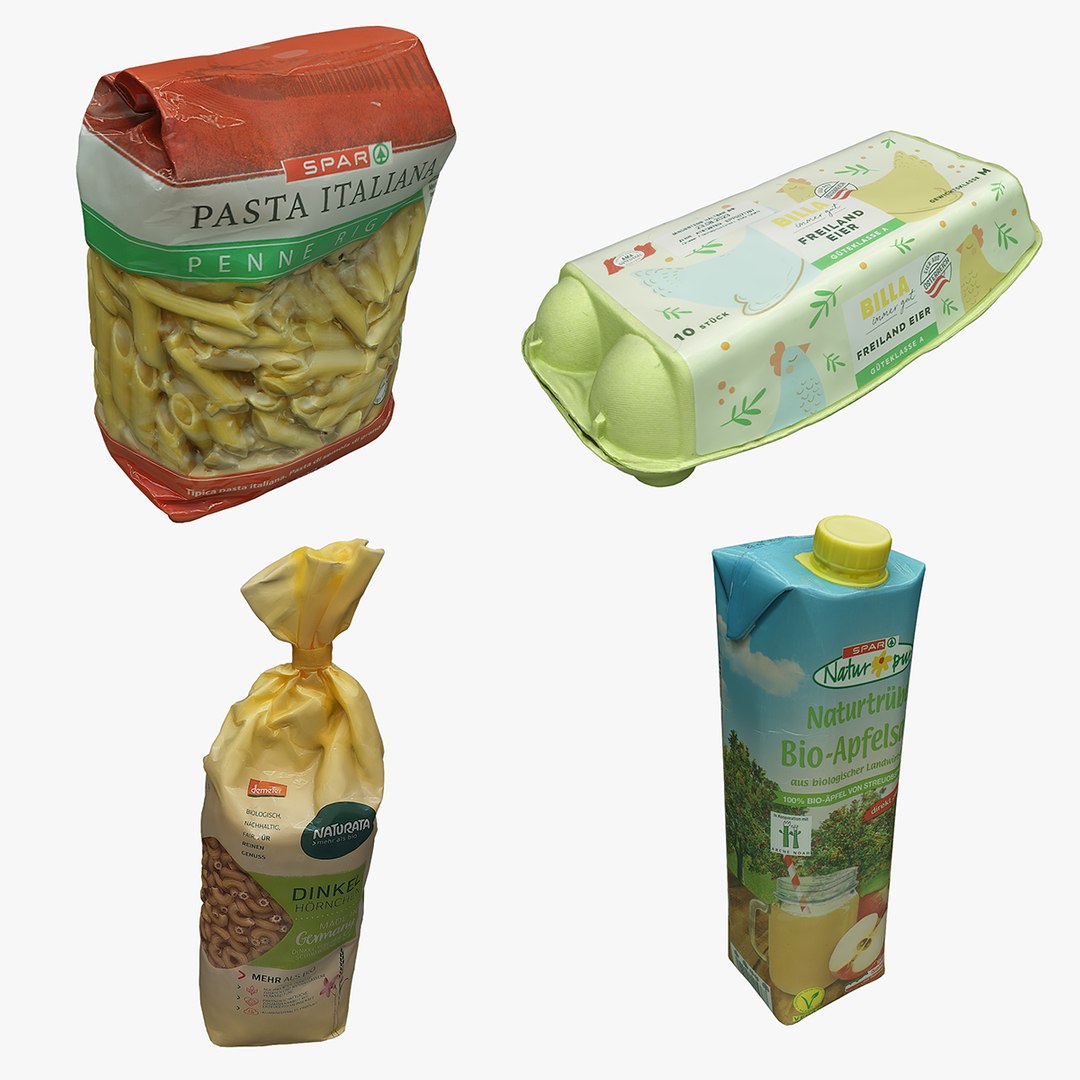 3D Packaging Collection 21 Food Mixed model - TurboSquid 2119726