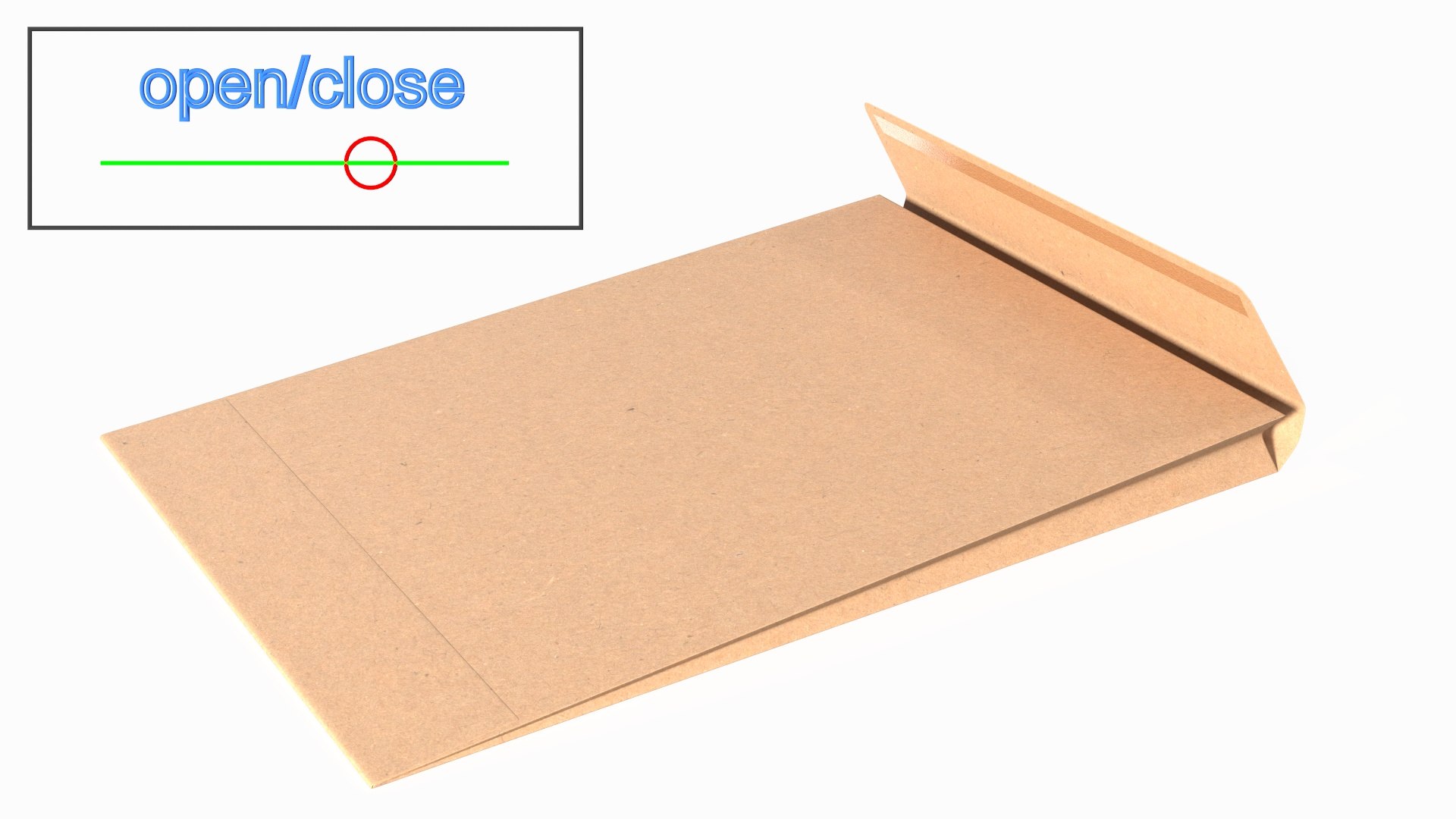 Gusset Envelope Craft Paper Rigged 3D Model - TurboSquid 2211515