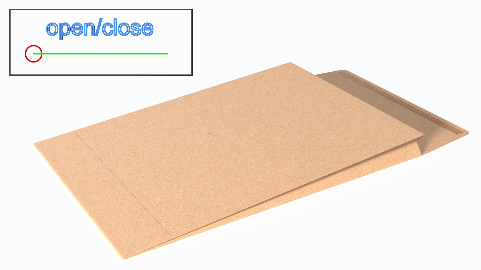 Gusset Envelope Craft Paper Rigged 3D Model - TurboSquid 2211515