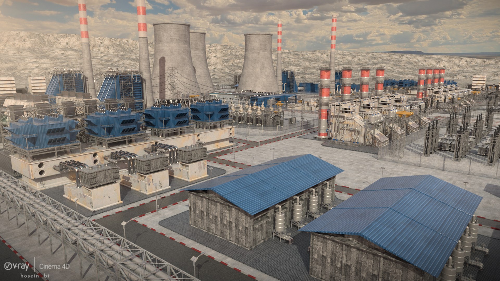 3D Power Plant - TurboSquid 2364828
