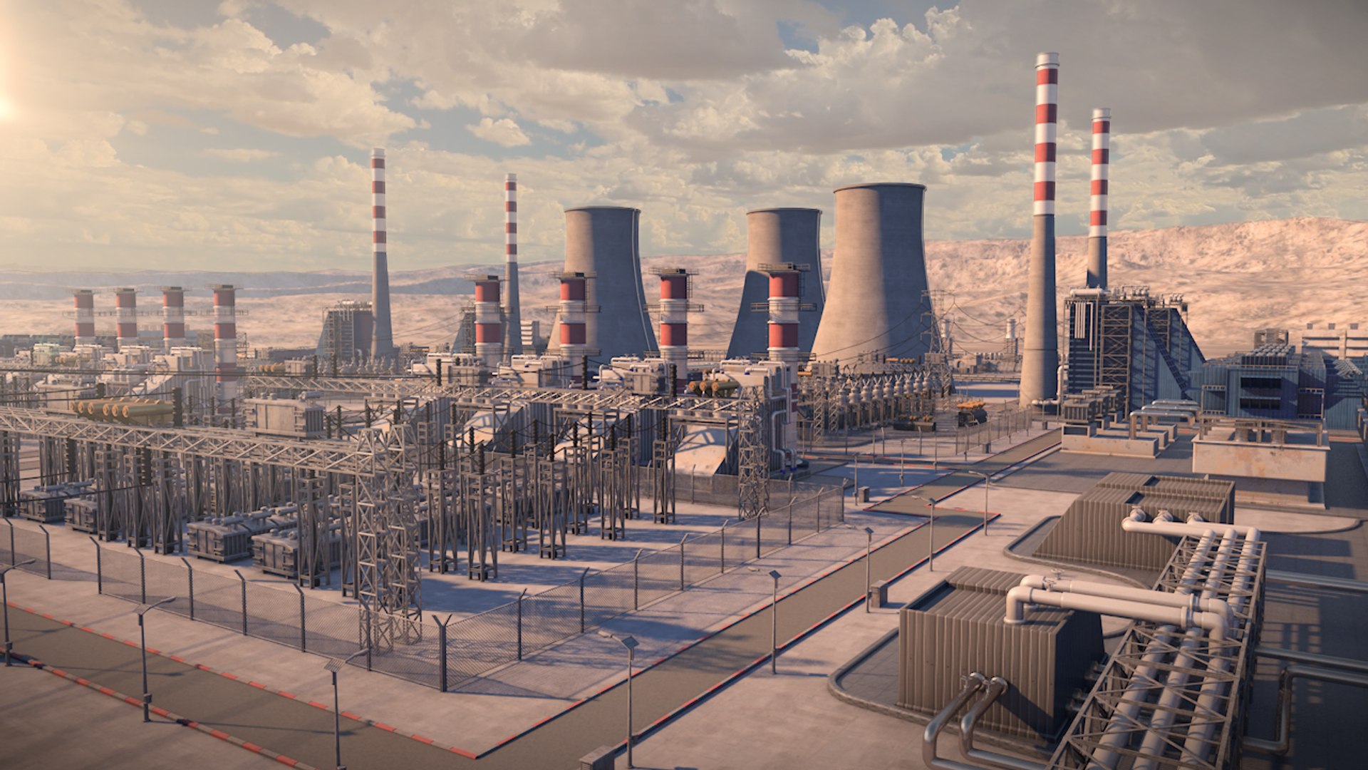 3D Power Plant - TurboSquid 2364828
