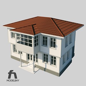 Colonial House 3D Models for Download | TurboSquid