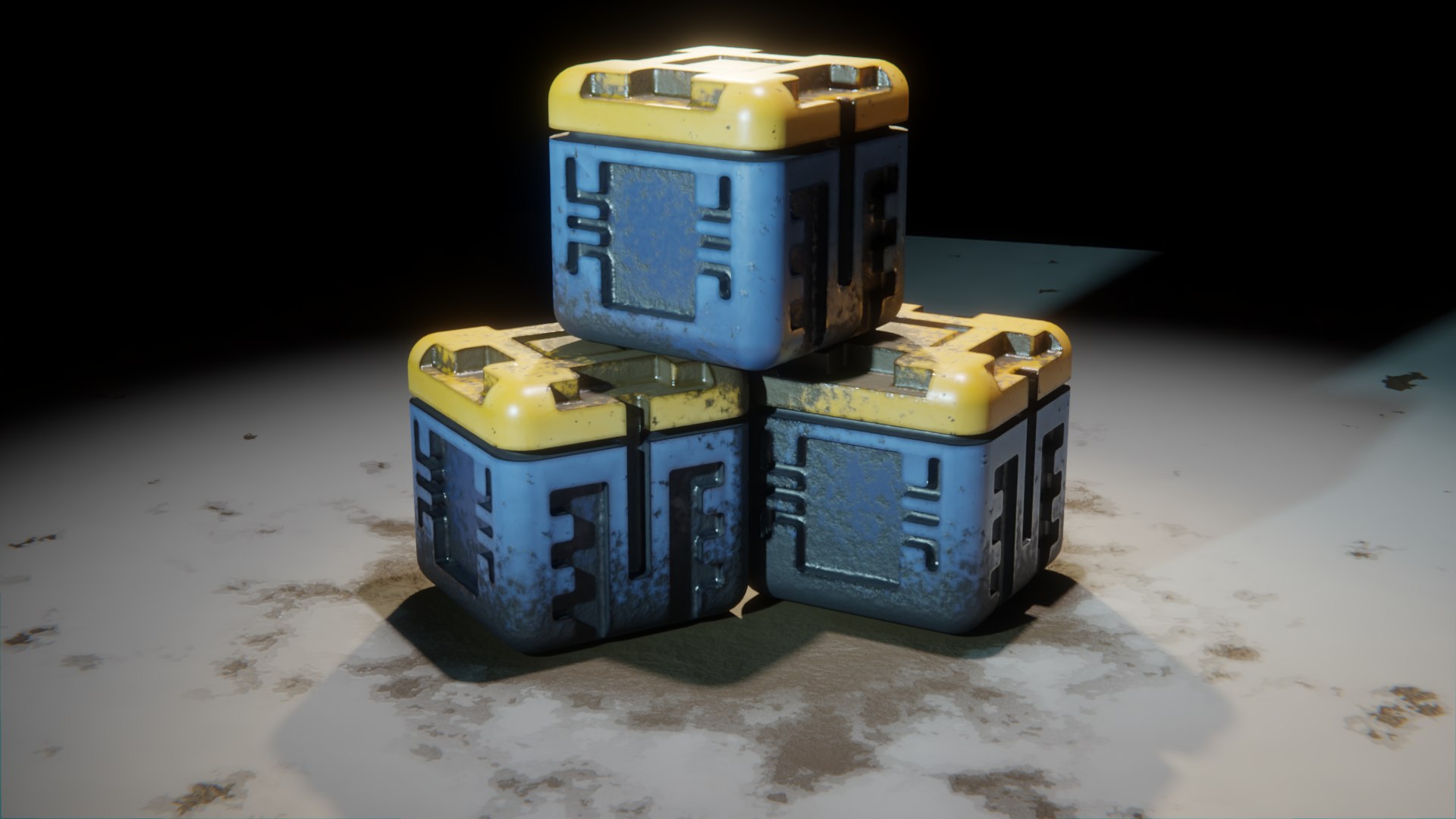 Free Dirty Boxes 3D Model - TurboSquid 1980142