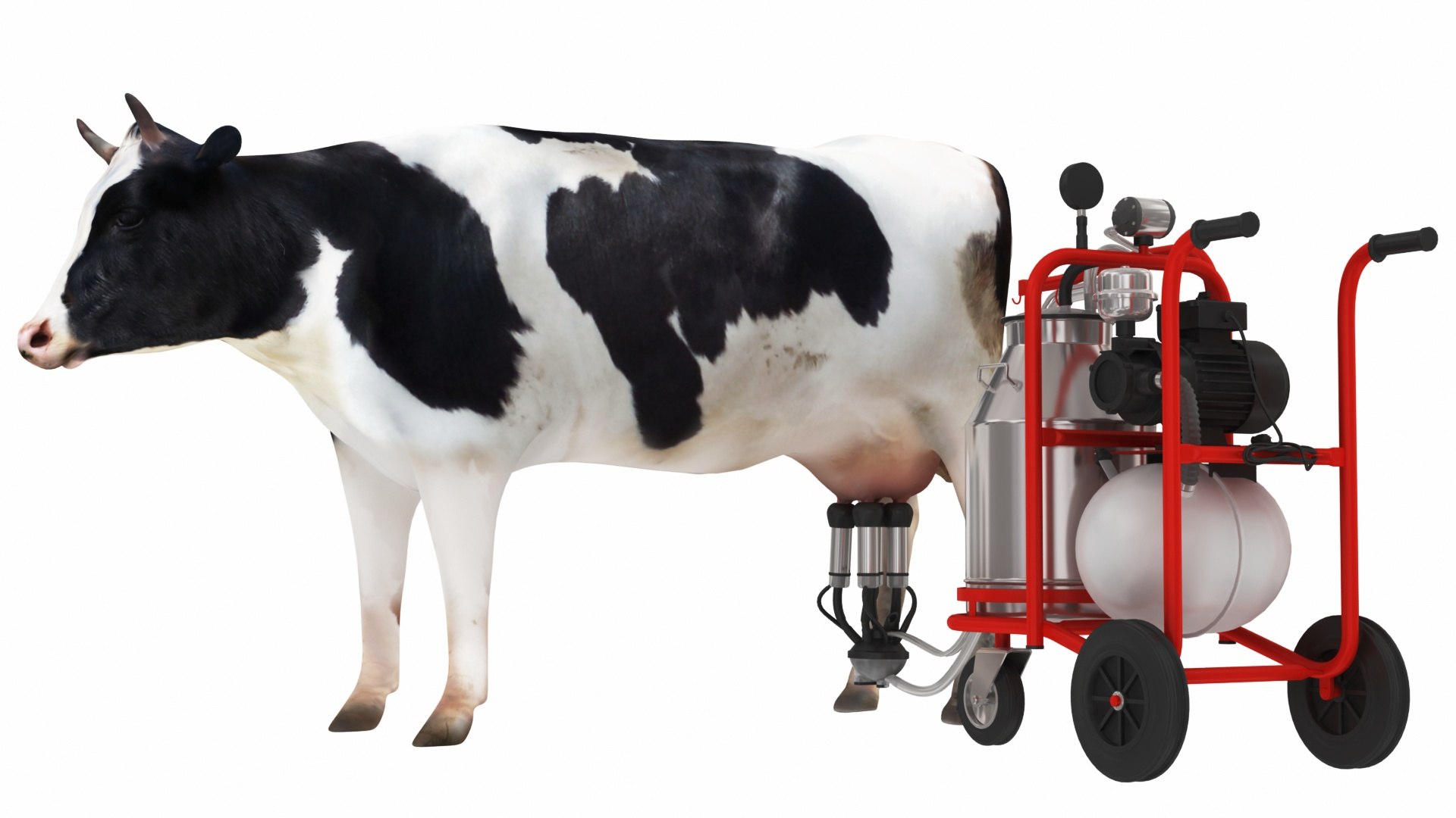 Portable Milking Machine With Cow Collection 3D - TurboSquid 2111768