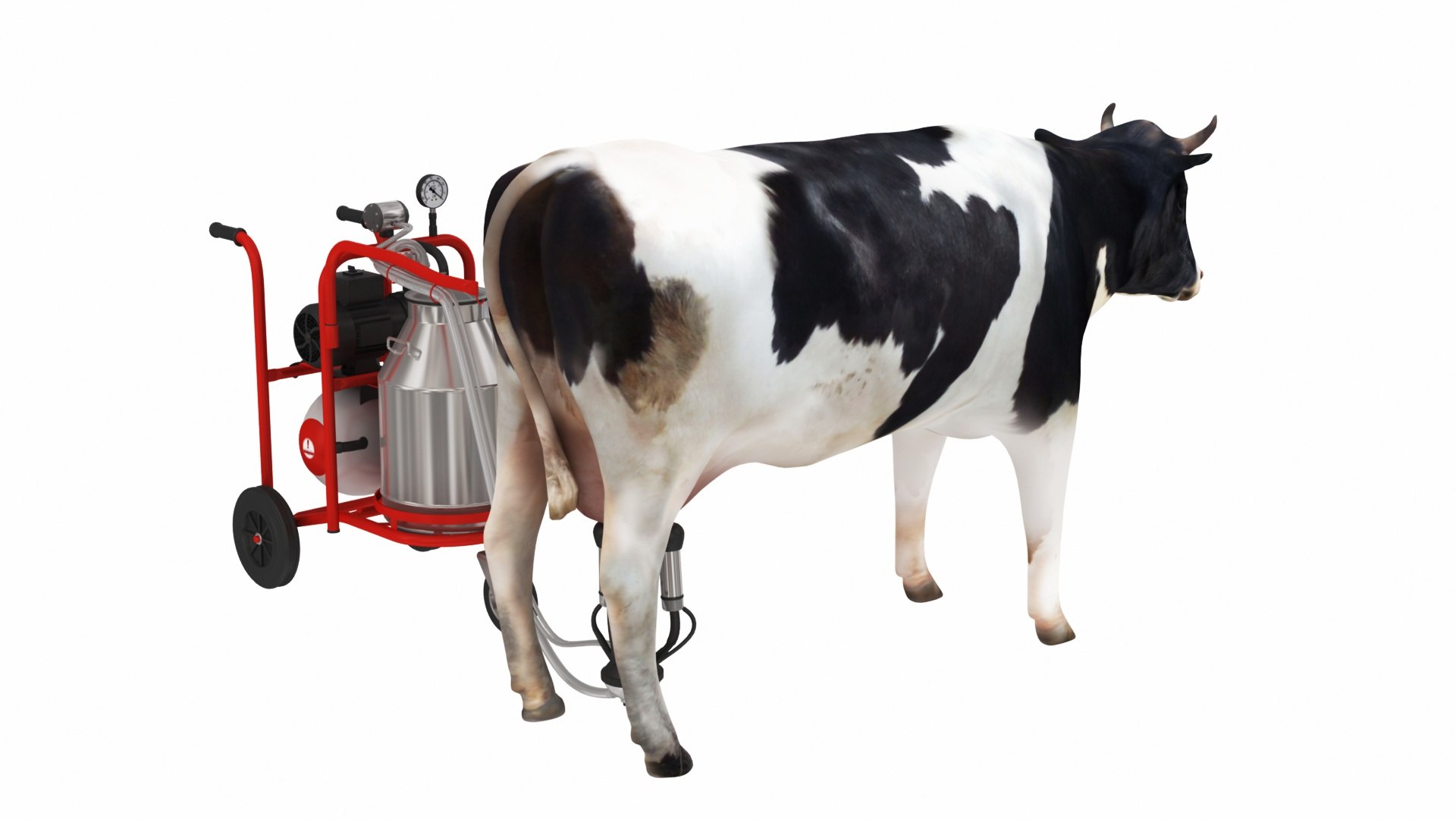 Portable Milking Machine With Cow Collection 3D - TurboSquid 2111768